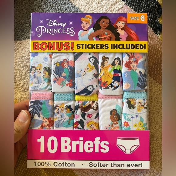 Disney | Other | Nwt Disney Princess Pack Girls Briefs | Poshmark